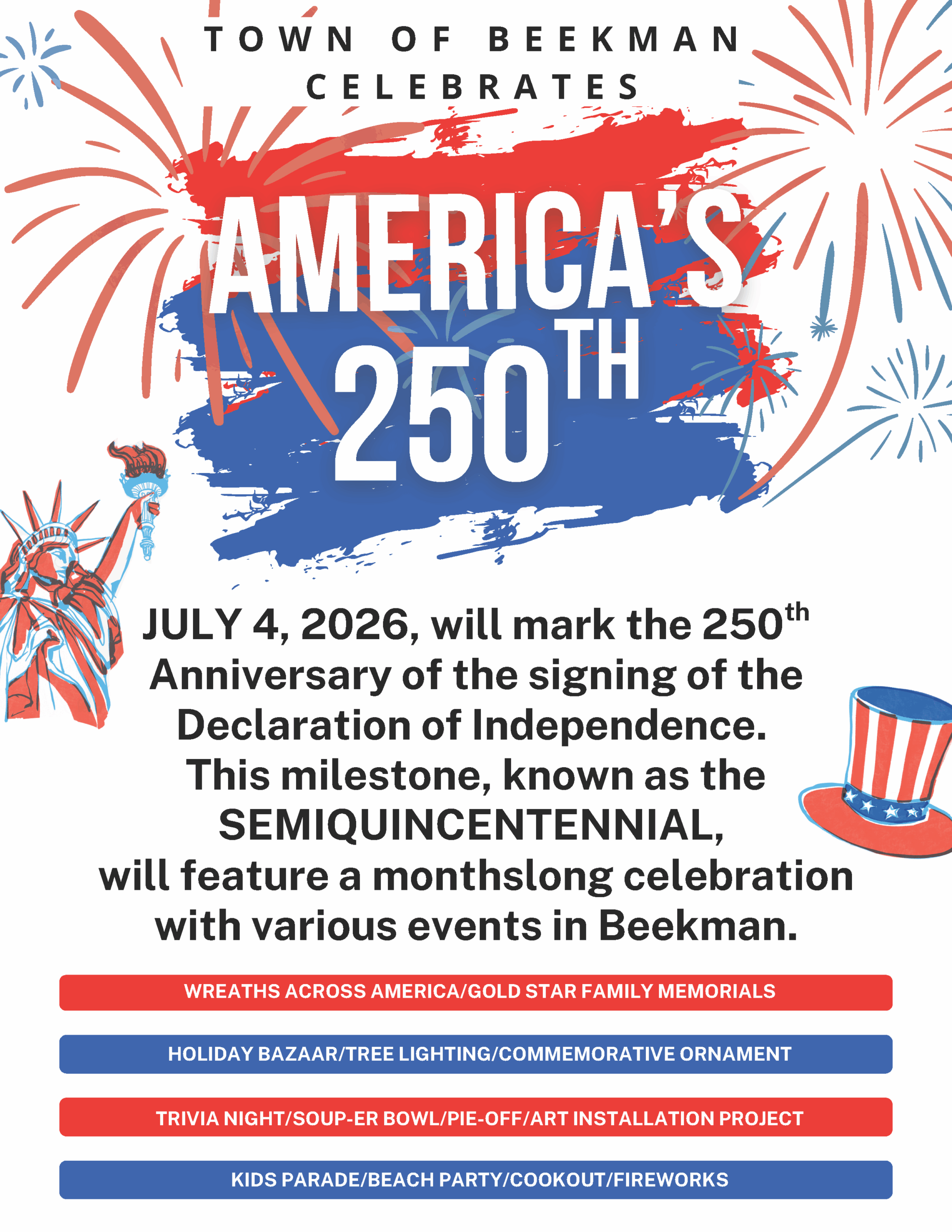 America's 250th Celebration - Town of Beekman